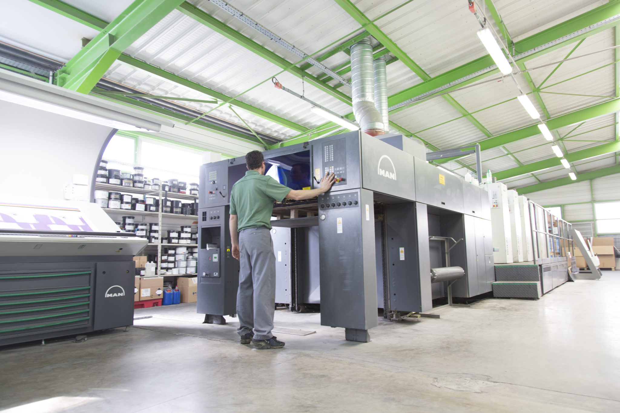 Le parc machines - Cartonnage Marcoux